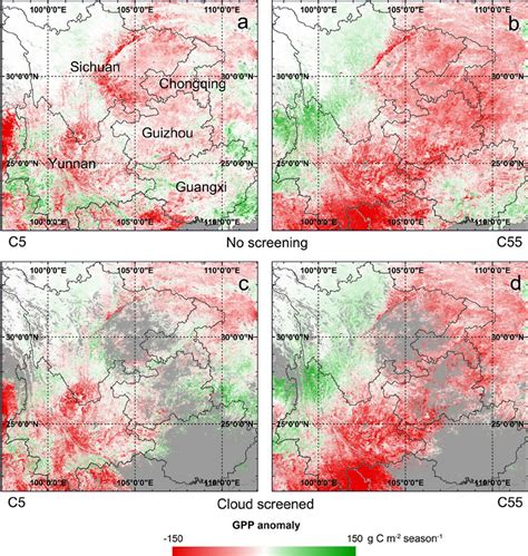 for springtime 2010 march to may the spatial pattern of gpp