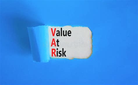 Var Value At Risk Symbol Concept Words Var Value At Risk On Beautiful