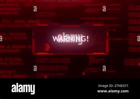System Hacking Alert Detected Device Infected Computer Animation Pixel