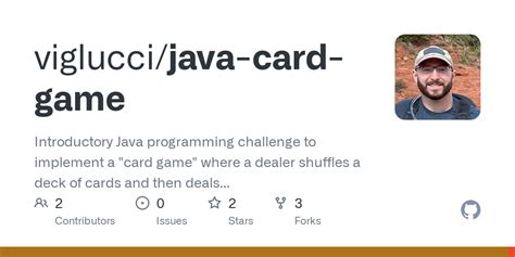 GitHub Viglucci Java Card Game Introductory Java Programming Challenge To Implement A Card