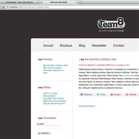 Tuto Votre Thème E Commerce Dans Wordpress Avec Woocommerce Sur