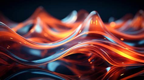 Premium Photo Fluid Flow Waveform 3d Rendering