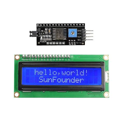 16x2 Lcd Display 1pcs Iici2ctwispi Serial Interface Board Module For Arduino Darazlk