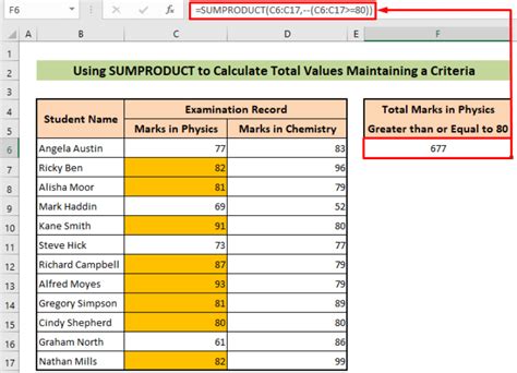 How To Use Excel Sumproduct Function 7 Suitable Examples