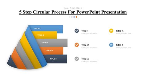 5 Step Circular Process For Powerpoint Presentation Pptuniverse