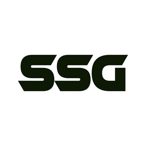 Дизайн логотипа Ssg Премиум вектор