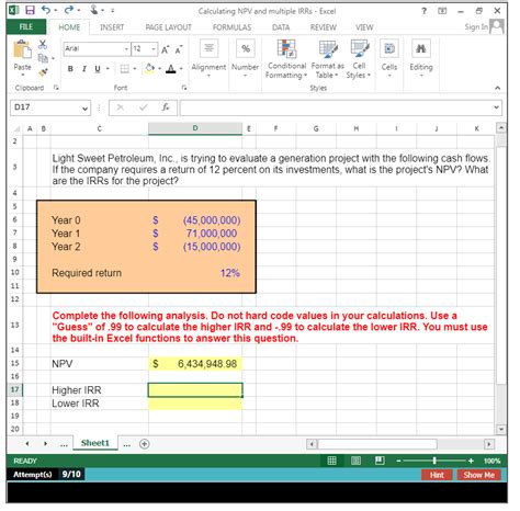 Solved Need Assistance With The Higher IRR And Lower Chegg Com