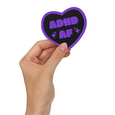 Adhd Af Embroidered Patch Autism Adhd Shop