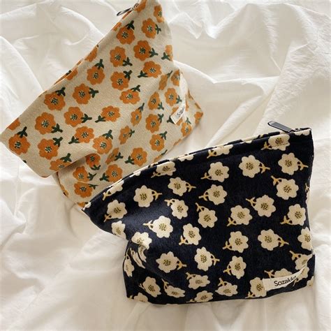 Túi Đựng Đồ Makeup Hộp Bút Pouch Dáng Chữ V Vải Corduroy Sozakka ...