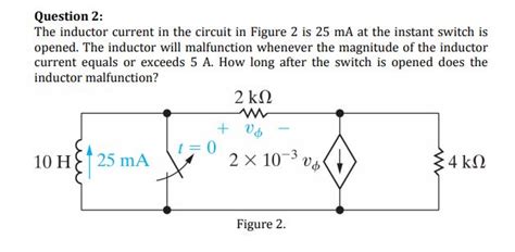 Solved The Inductor Current In The Circuit In Figure Is Chegg Com