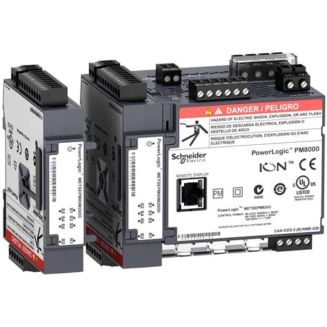 Power Quality Meter Powerlogic Pm8000 Standard Transducer And Remote