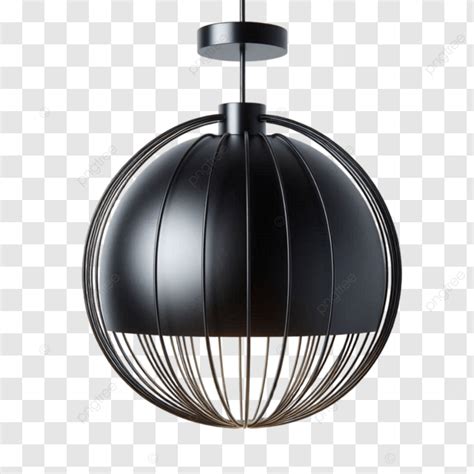 원형을 보여주는 현대적인 블랙 조명기구 둥근 조명을 보여주는 현대적인 블랙 조명기구 모든 객실의 분위기를 향상시키는 데 적합합니다 인테리어 디자인 Png 일러스트 및