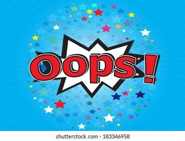 Oops Comic Speech Bubble Cartoon Stock Vector (Royalty Free) 183346958 ...