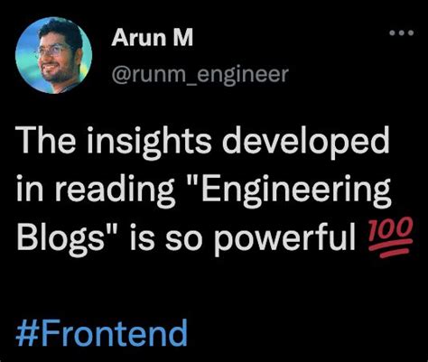 Arun M On Linkedin 10 Engineering Blogs To Read Of Heavy Frontend