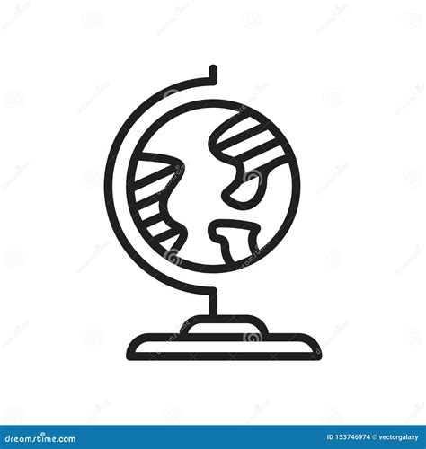 Geography Icon Vector Sign And Symbol Isolated On White Background Geography Logo Concept Stock