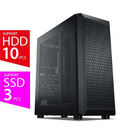 PC Case Mid Towwer Gaming Computer Case Mesh Front Panel 4 Fans SHEIN USA