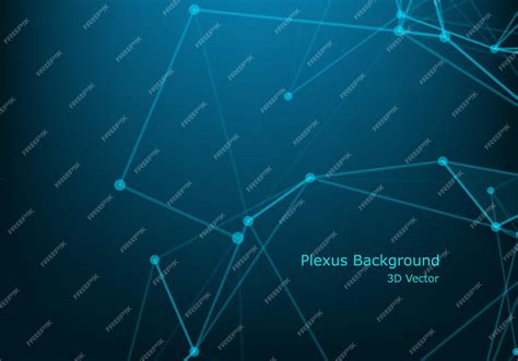Premium Vector Abstract Connecting Dots And Lines Connection Science