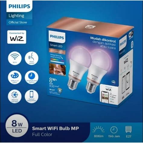 Jual Promo Termurah Se Indonesia Philips Lampu Smart Wifi Led Watt Isi Lampu Shopee