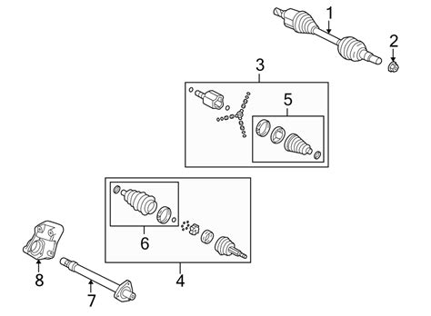 Saturn Vue Cv Axle Assembly Front 15268074 Gm Parts Depot Ottawa Ontario