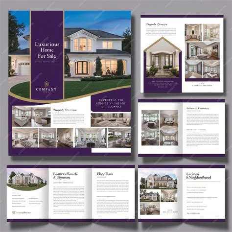 Modern Real Estate Sale Brochure Design Elegant Home Sale Brochure