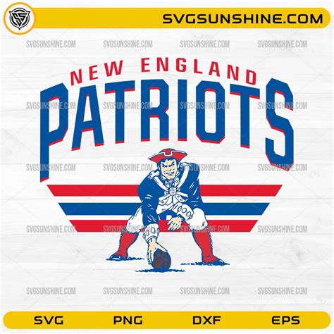 New England Patriots Vintage Mascot Svg Retro Patriots Football Graphic Design