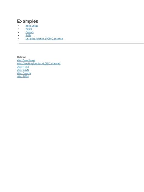 Examples Basic Usage Inputs Outputs Pwm Checking Function Of Gpio