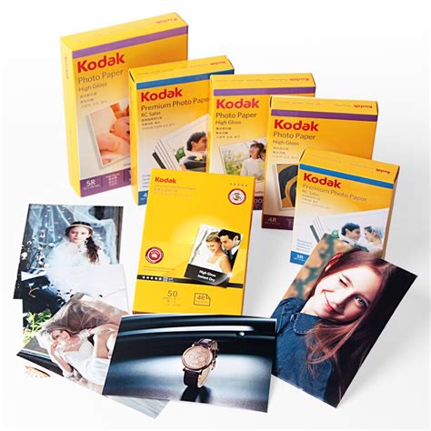 포토프린터 Kodak 가정용 고광택 스웨이드 인화지 576 인치 컬러 잉크젯 Rc 이미지 용지 A6 인쇄 티몬