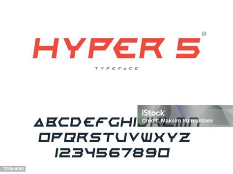 라틴어 대문자 알파벳 문자와 숫자입니다 추상 미래 공간 글꼴입니다 벡터 일러스트 0명에 대한 스톡 벡터 아트 및 기타 이미지 0명 가장자리 개념 Istock