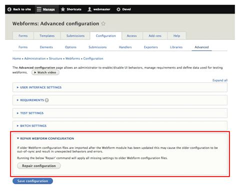 Drupal Webform OpenSource Form Constructor Acceptance Manager