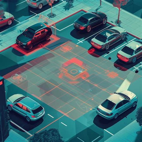 Premium Photo Visual Representation Of A Smart Lpr Camera Parking