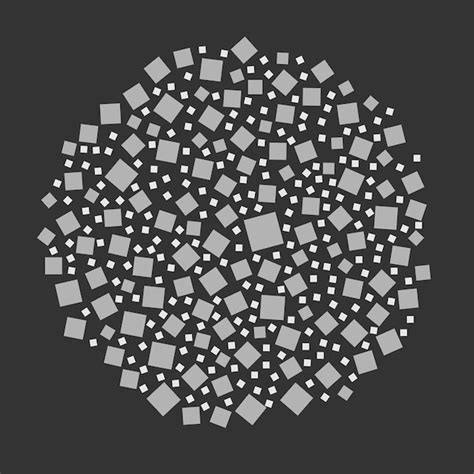 Premium Vector A Circle Consists Of Many Squares Of Different Sizes