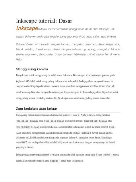 Inkscape Tutorial Pdf