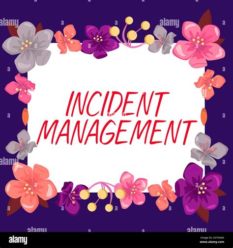 Writing Displaying Text Incident Management Business Approach Process To Return Service To