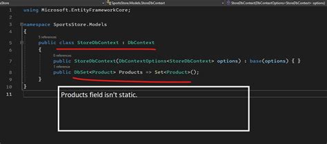 How Do We Access A Non Static Variable Without The Need For Instantiation Entity Framework