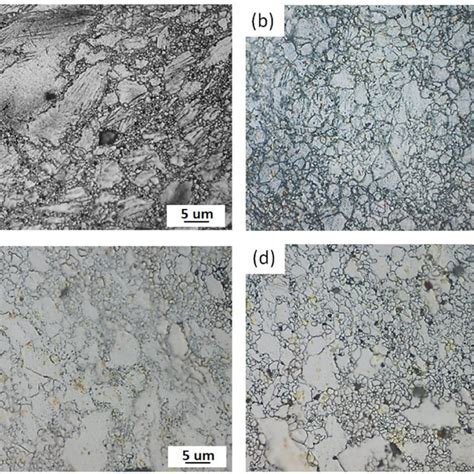 Microstructures Of The Samples Processed At 250 °c A 1st Pass B Download Scientific