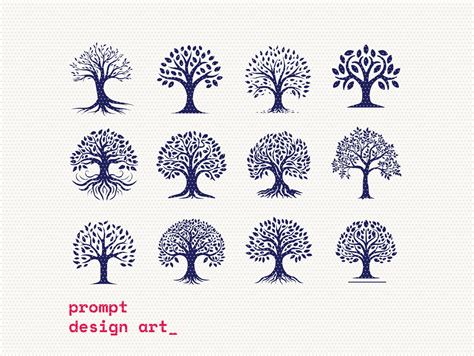 Bundle Of Trees SVG Bundle By Prompt Design Art Etsy