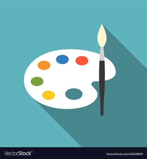 Color Palette Icon Royalty Free Vector Image Vectorstock