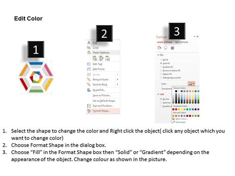 six stage hexagonal infographic powerpoint template