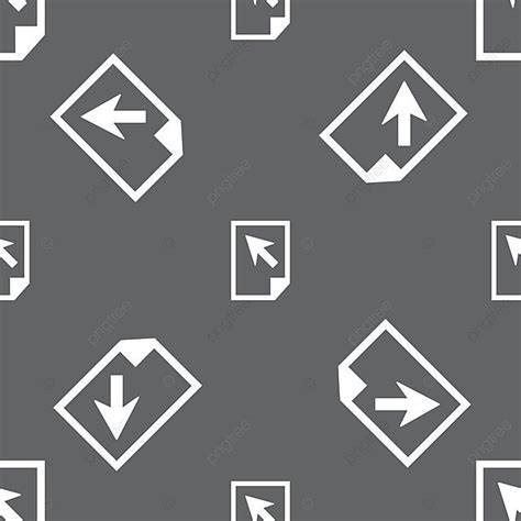 Icon Of A Sign For Text Files Symbol For File Documents Vector Seamless Pattern On Gray