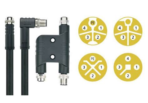 Escha Cables And Connectors M12 Power Data Cables Fortop Uk