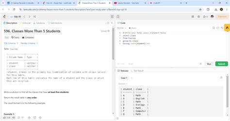 Saleha Parween On Linkedin Sql 50days Challenge Leetcode Sql