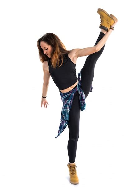 Premium Photo Girl Stretching