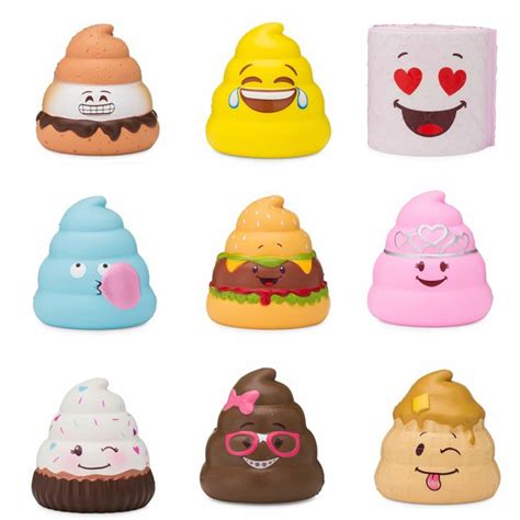 Silly Poo Squishy Blind Box 76565cm Licensed Slow Rising With