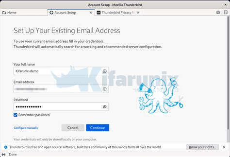Install Thunderbird Mail Client On Debian Debian Kifarunix