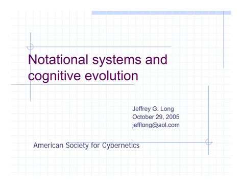 Notational Systems And Cognitive Evolution Pdf