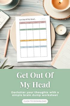 Printable Brain Dump Template Minimalist To Do List For Overwhelmed Moms