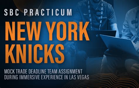 SBC Practicum Mock New York Knicks Land Donovan Mitchell Sports Business Classroom