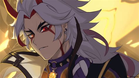 Arataki Itto Fanart Genshin Impact Anime Video Game 4k Wallpaper