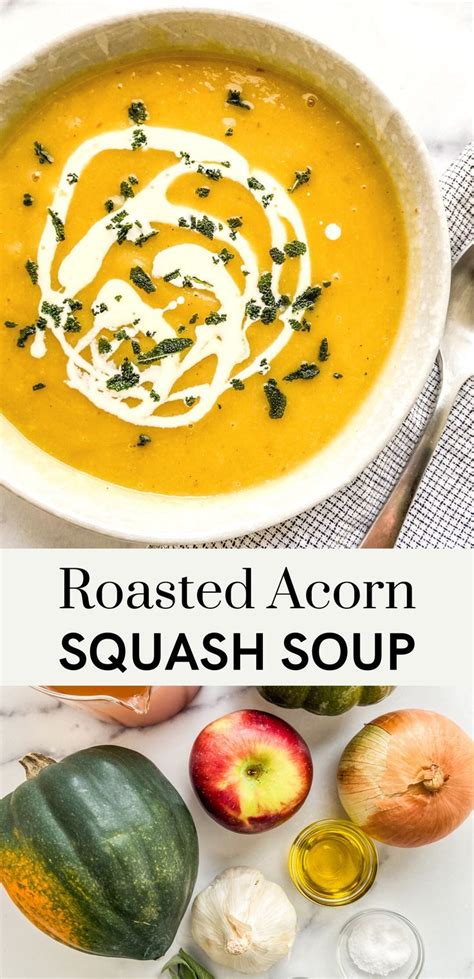 Delicious Roasted Acorn Squash Soup