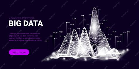 Premium Vector Big Data Flow Analytics Visualization